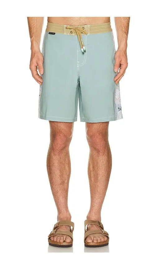 DARK SEAS Boardshorts With Drawstring Closure - Sage