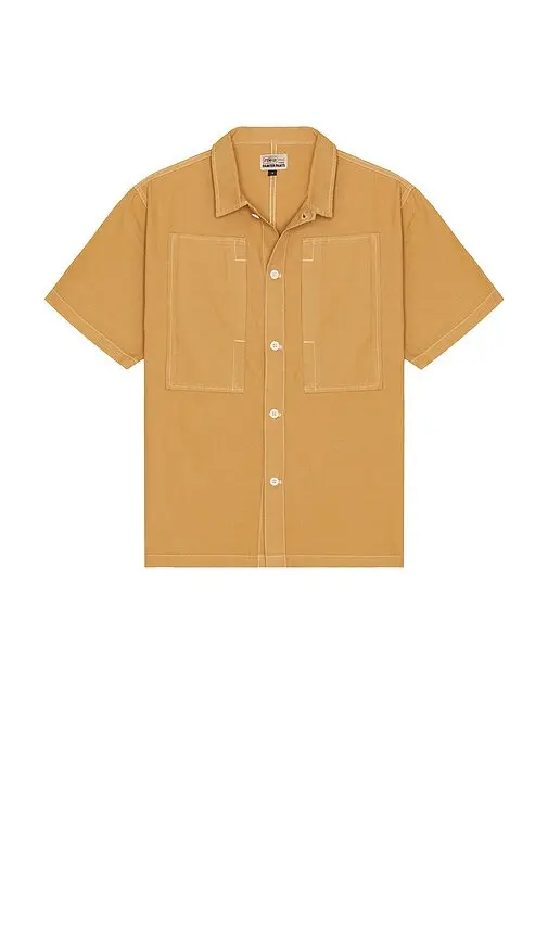 STAN RAY Short Sleeve Painter Shirt In . Also - Brown