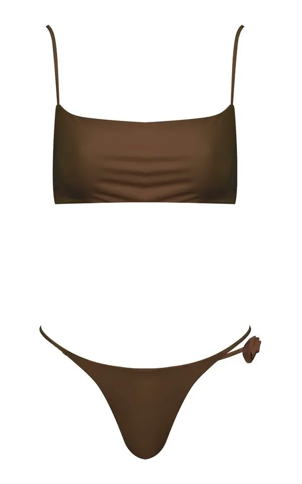 MAYGEL CORONEL Melo Bandeau Bikini - Brown