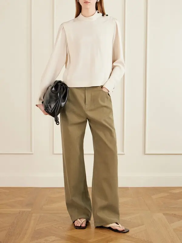 RÓHE High-rise Wide-leg Jeans