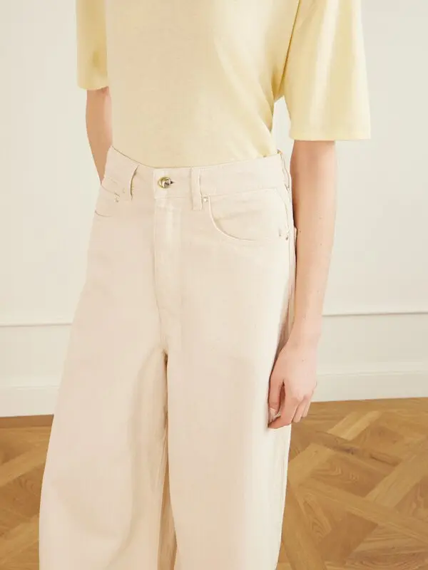 Ossou High-rise Wide-leg Denim Trousers