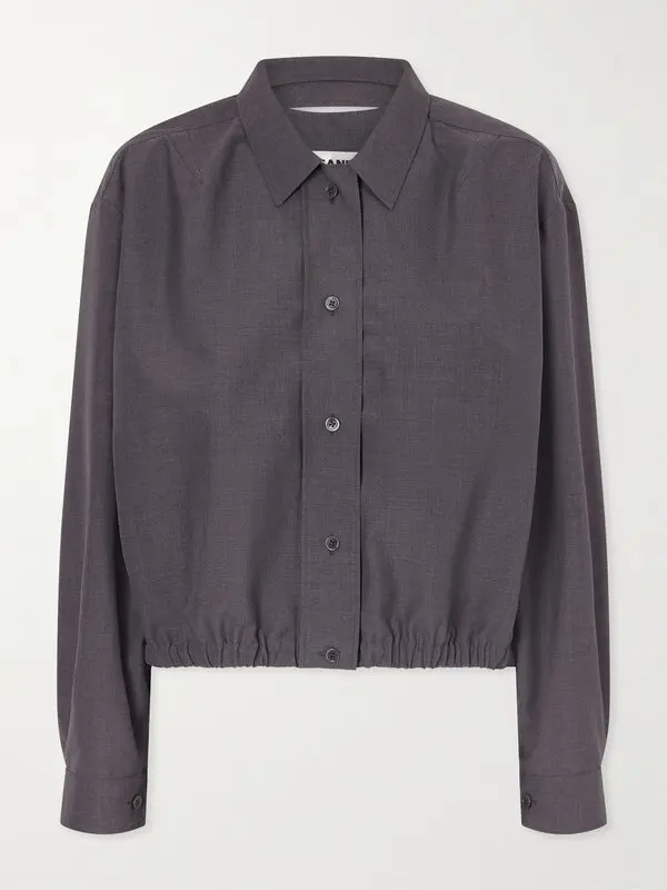 JIL SANDER Wool Shirt - Gray