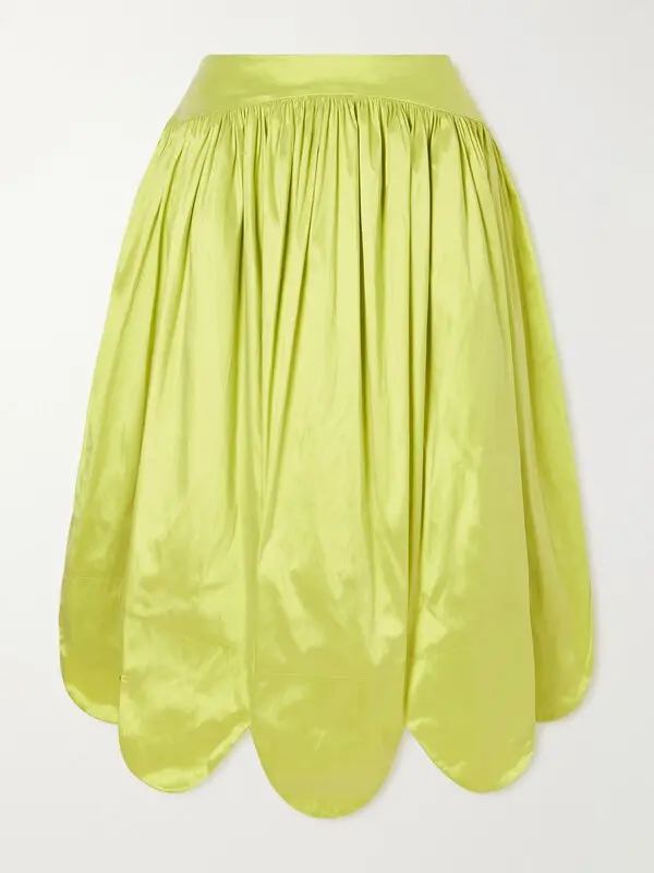 Simone Rocha Petal Hem Basque Midi Skirt
