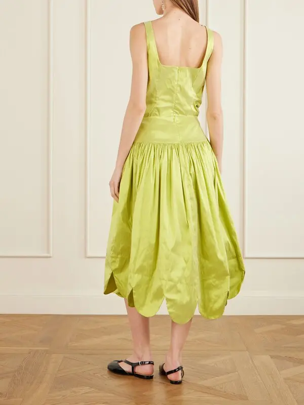 Simone Rocha Petal Hem Basque Midi Skirt
