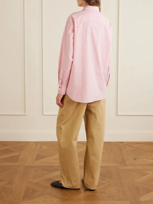 B Sides Nolan Striped Cotton-poplin Shirt