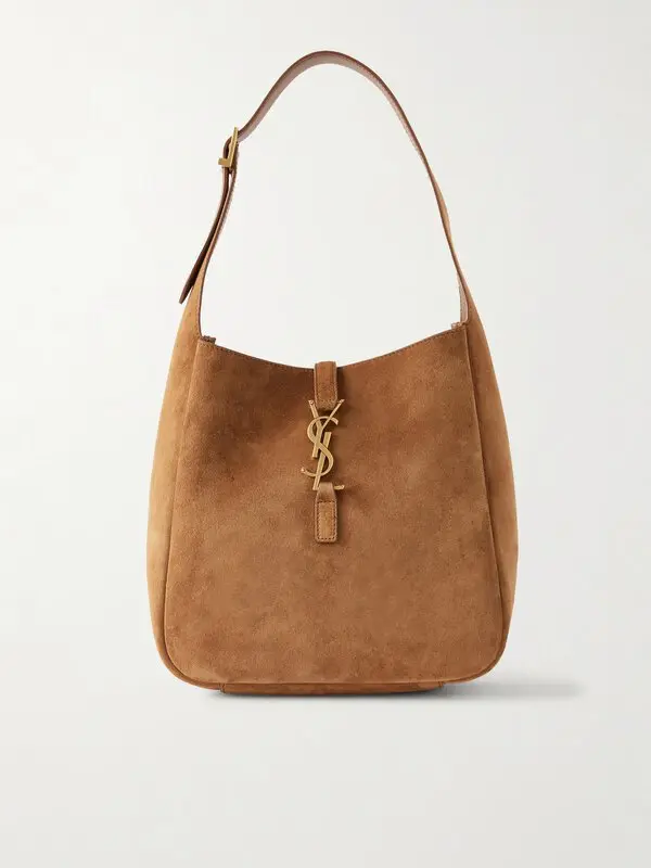Saint Laurent Le 5 À 7 Supple Large Suede Bag - Orange