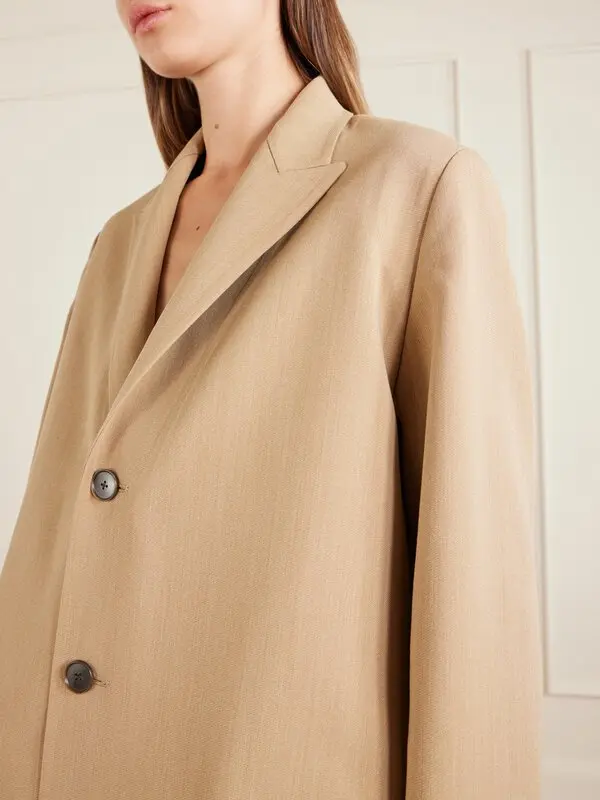 Auralee Wool-blend Gabardine Coat