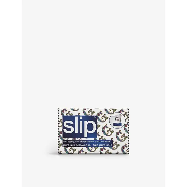 Slip Quee Letter-embroidered Silk Pillowcase 51cm X 76cm