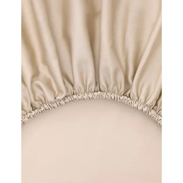 YVES DELORME Triomphe Cotton-sateen Fitted Sheet - Dune