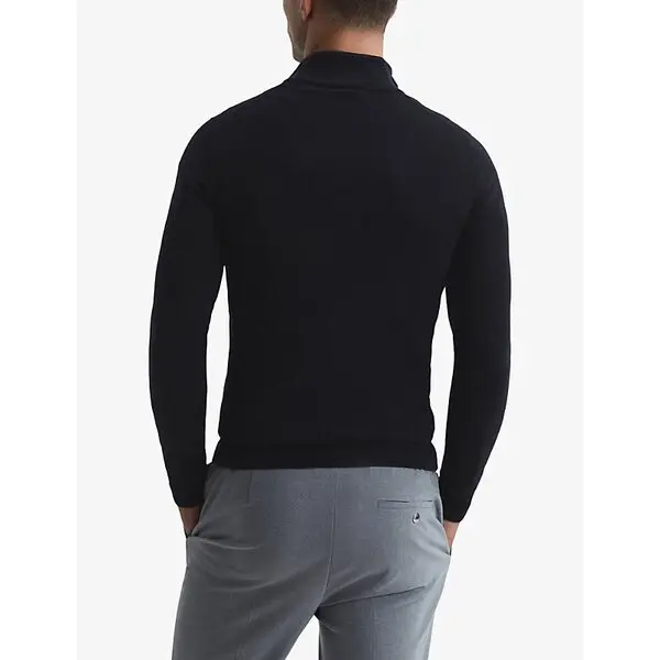 REISS Hall Funnel-neck Merino-wool Jumper