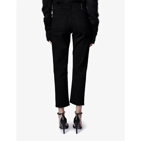 Zadig&Voltaire Boyfit Cropped-leg Five-pocket Jeans