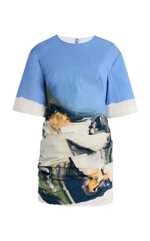 Significant Other Beaux Cotton-blend Mini Dress - Print