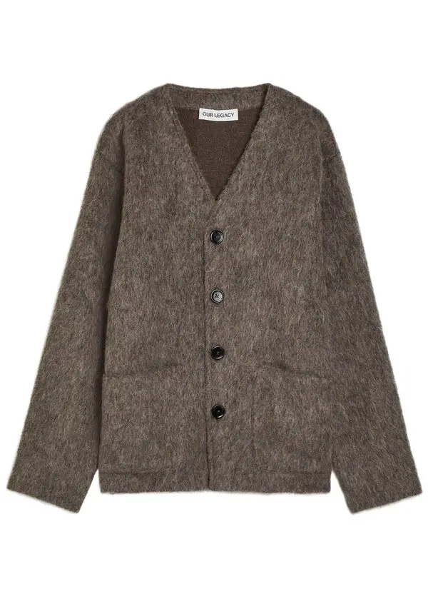 Our Legacy Brushed Knit Cardigan - Grey