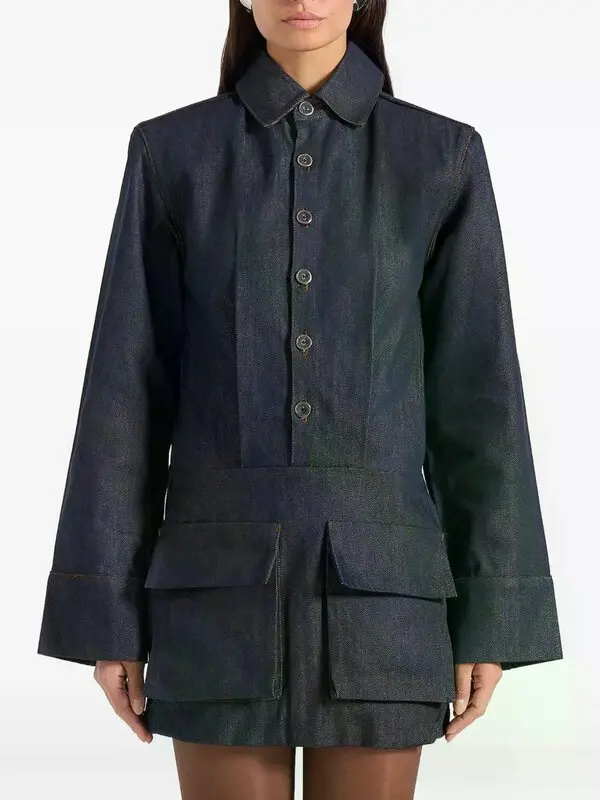 Manière De Voir Denim Mini Dress