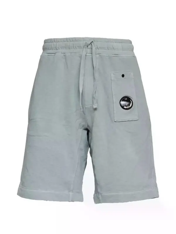 C.P. COMPANY Cotton Track Shorts With Lens Detail