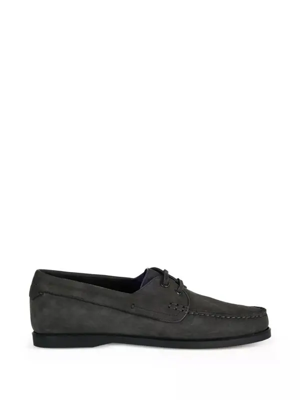 Brioni City Lace-up Boat Shoes