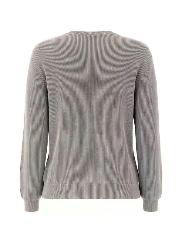 Armani Exchange Embroidered Ribbed Sweater