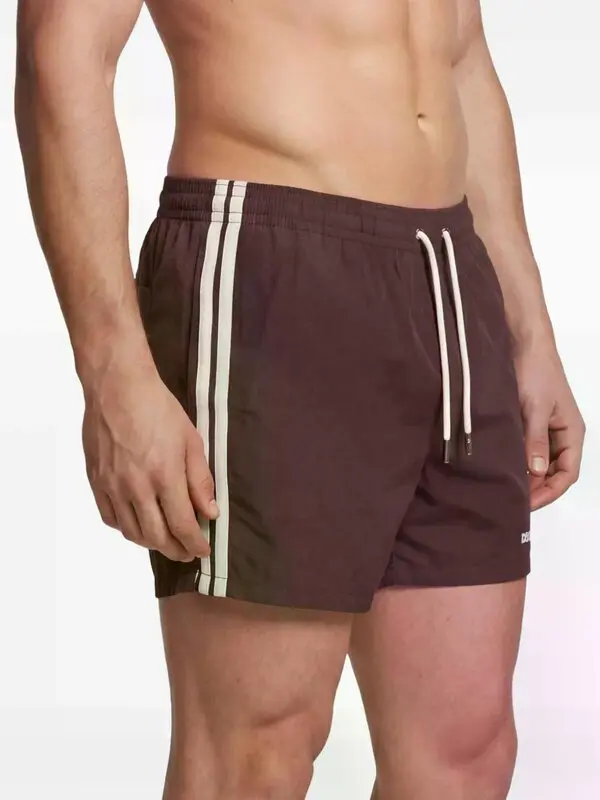 Dsquared2 Logo Swim Shorts - Brown