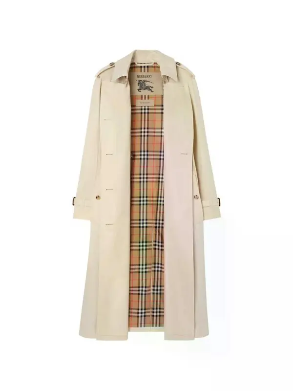 Burberry Long Tropical Gabardine Waterloo Trench Coat