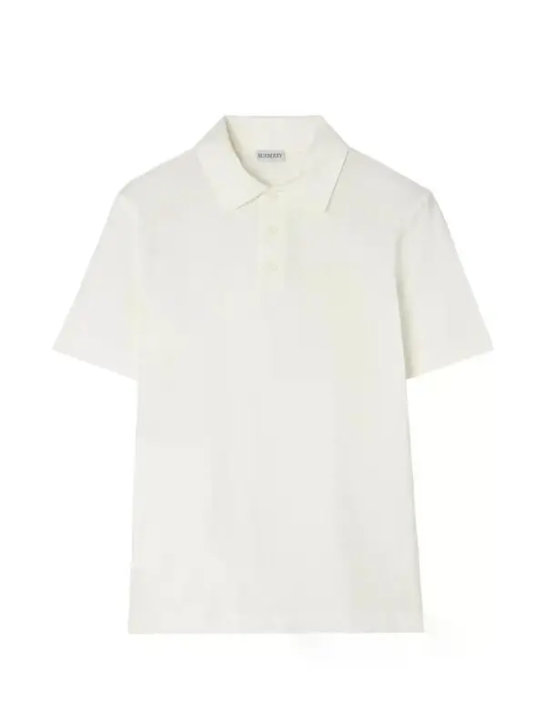 Burberry Cotton Polo Shirt With Knight Stamp