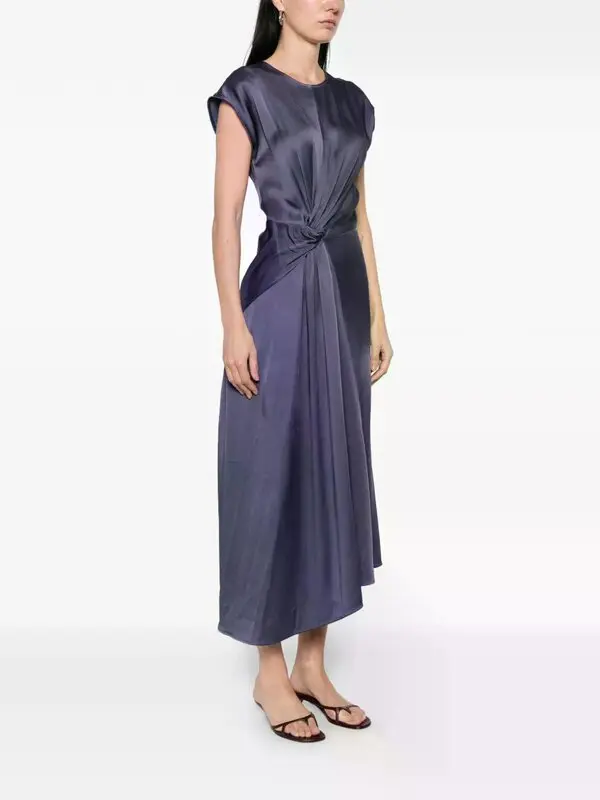 Victoria Beckham Twisted Midi Dress - Blue