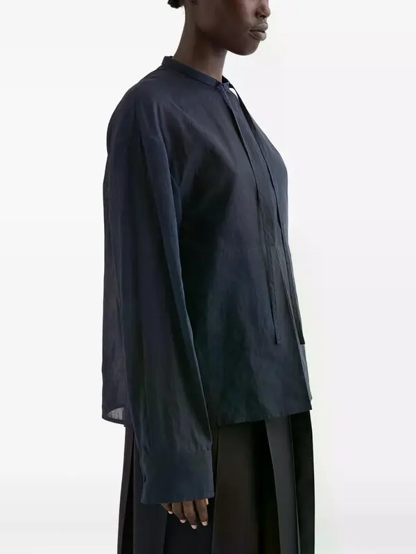 JIL SANDER Plastron-drawstring Blouse