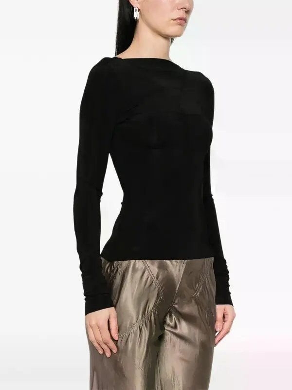 Rick Owens Temple Long-sleeve Top