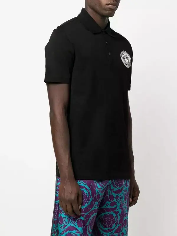 Versace Medusa-embroidered Polo Shirt