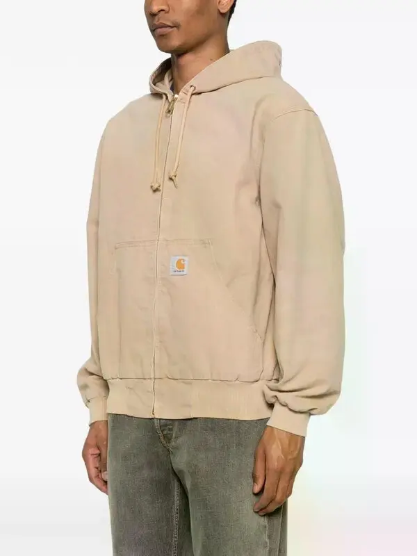 Carhartt Work In Progress Og Active Hooded Zipped Jacket - Neutrals
