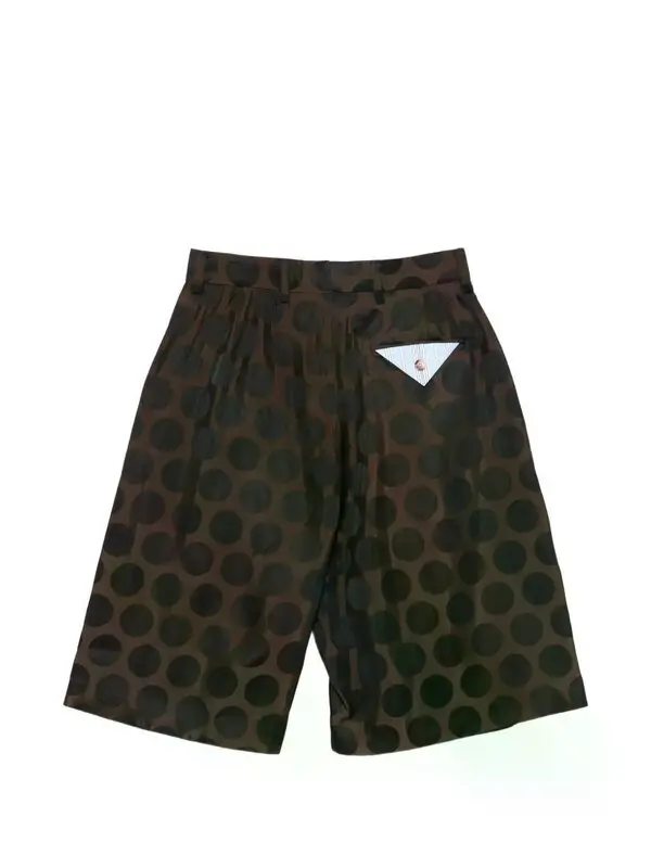 CHARLES JEFFREY Polka Dot Bermuda Shorts