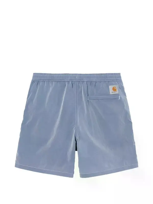 Carhartt Work In Progress Logo-embroidery Swim Shorts - Blue