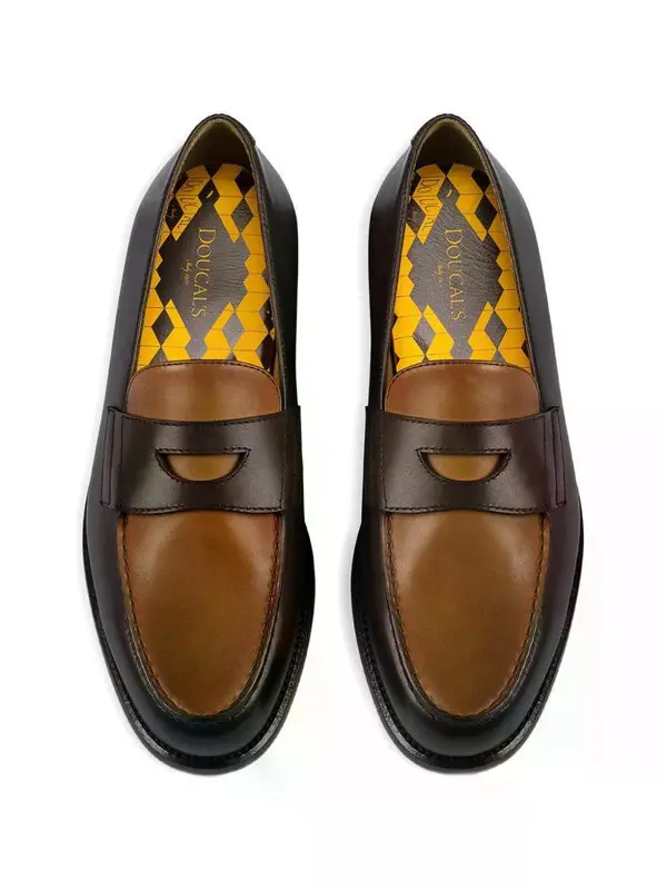 DOUCAL'S Two-tone Leather Loafers