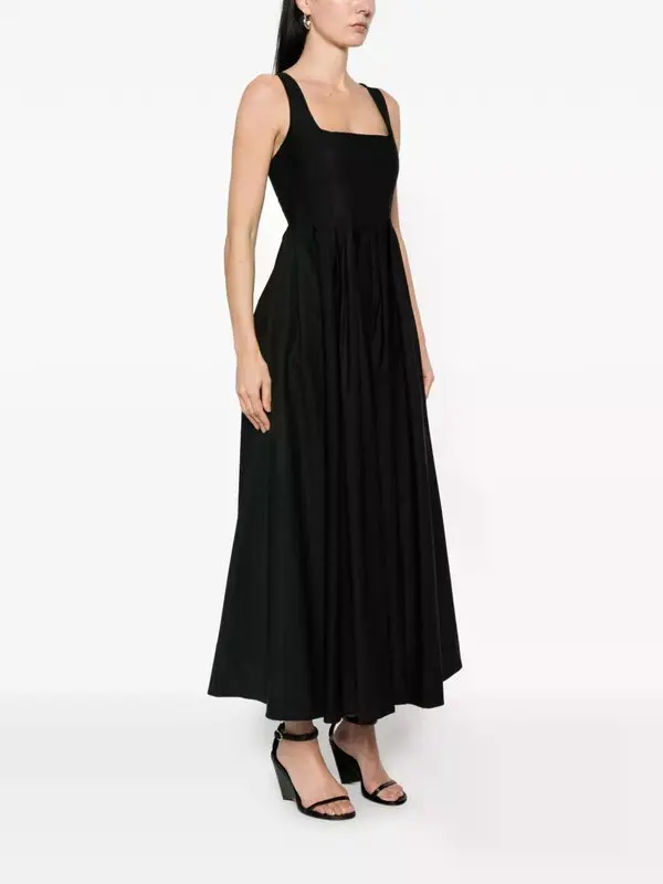 Sportmax Square-neck Maxi Dress - Black