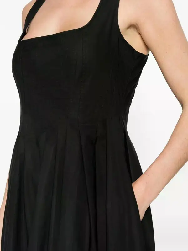 Sportmax Square-neck Maxi Dress - Black