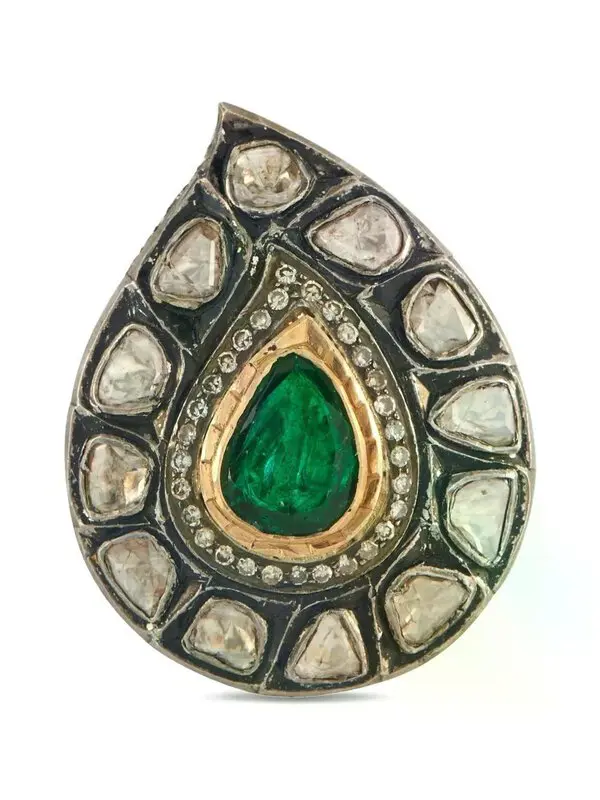LB EXCLUSIVE Diamond And Gemstone Pendant - Silver