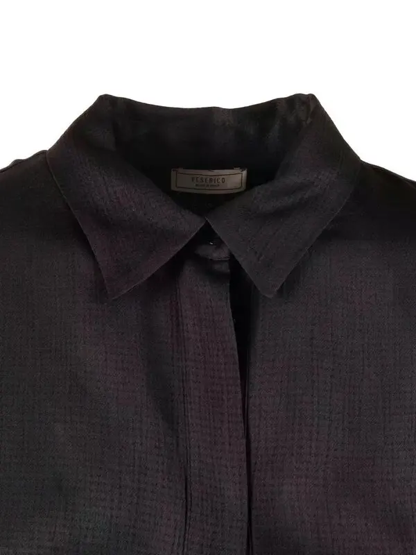 Peserico Long Sleeve Button Up Blouse - Black