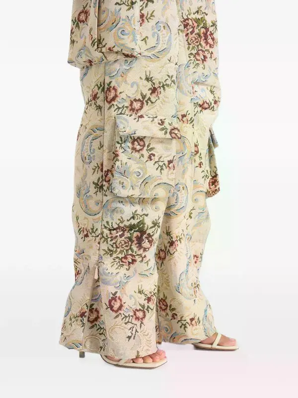 Manière De Voir Jacquard Cargo Trousers