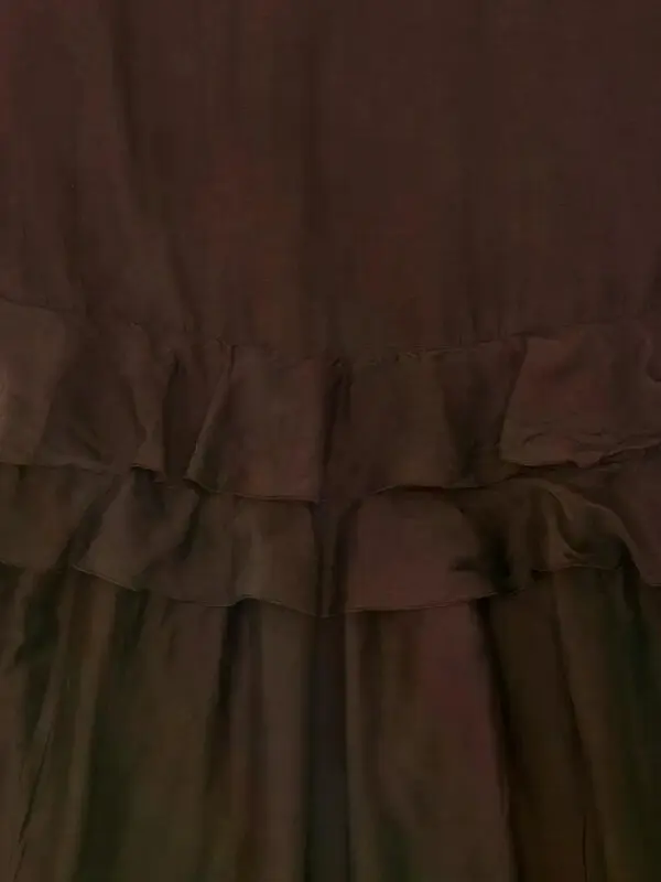 FORTELA Ruffled Midi Dress - Brown