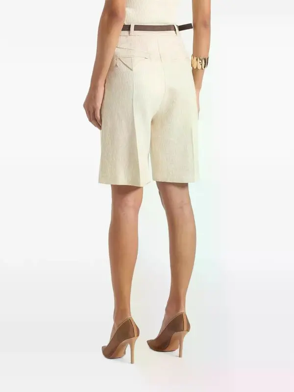 Manière De Voir Double Pleat Tailored Shorts