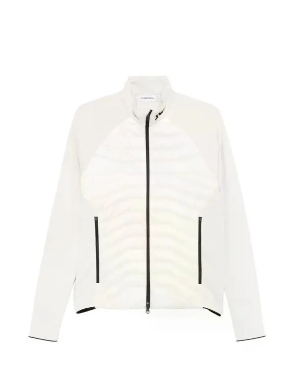 J. Lindeberg Quilted Hybrid Zip Jacket - Neutrals