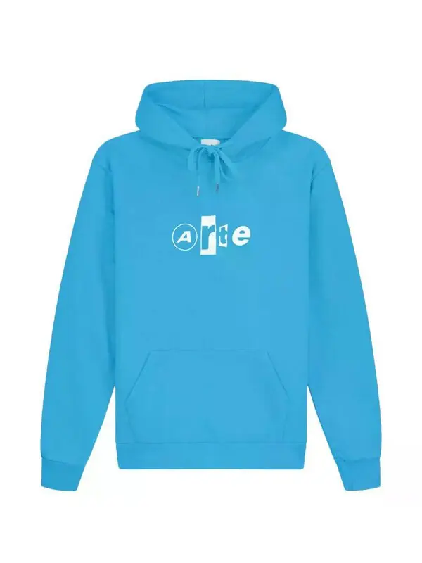 ARTE ANTWERP Graphic Print Hoodie - Blue