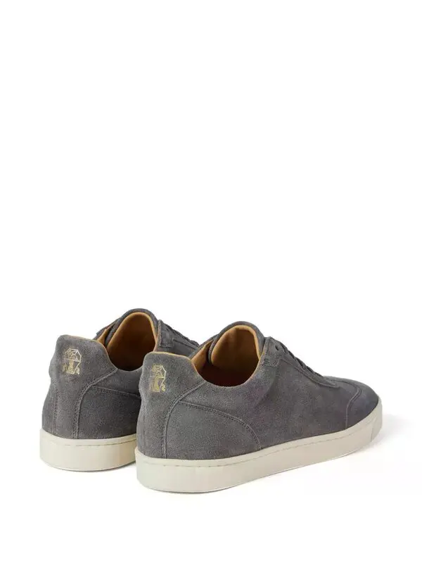 Brunello Cucinelli Suede Logo-embossed Sneakers