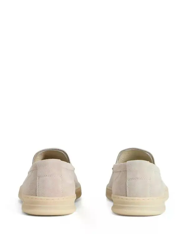 Woolrich Suede Loafers With Raised Logo Detail
