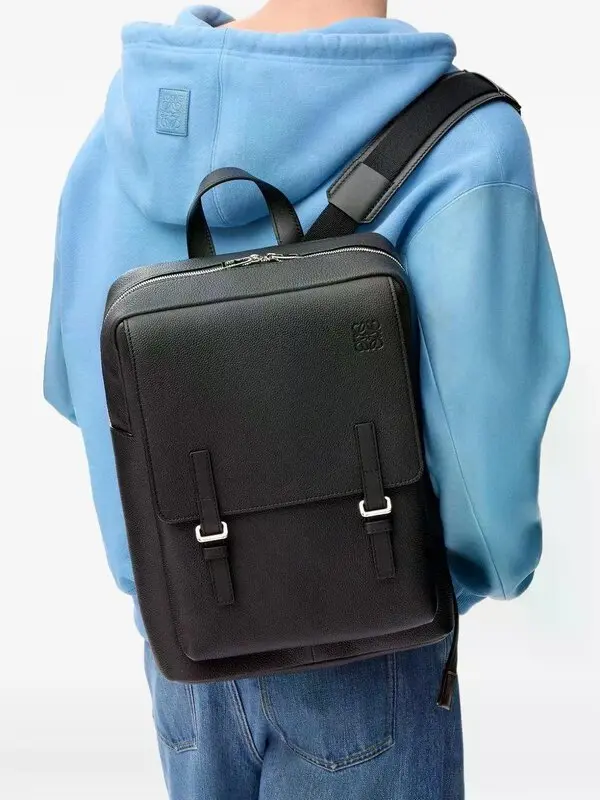 Loewe Leather Backpack With Silver-tone Hardware