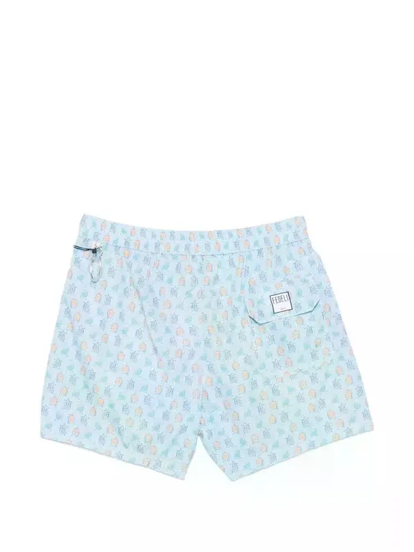 Fedeli Printed Swim Shorts