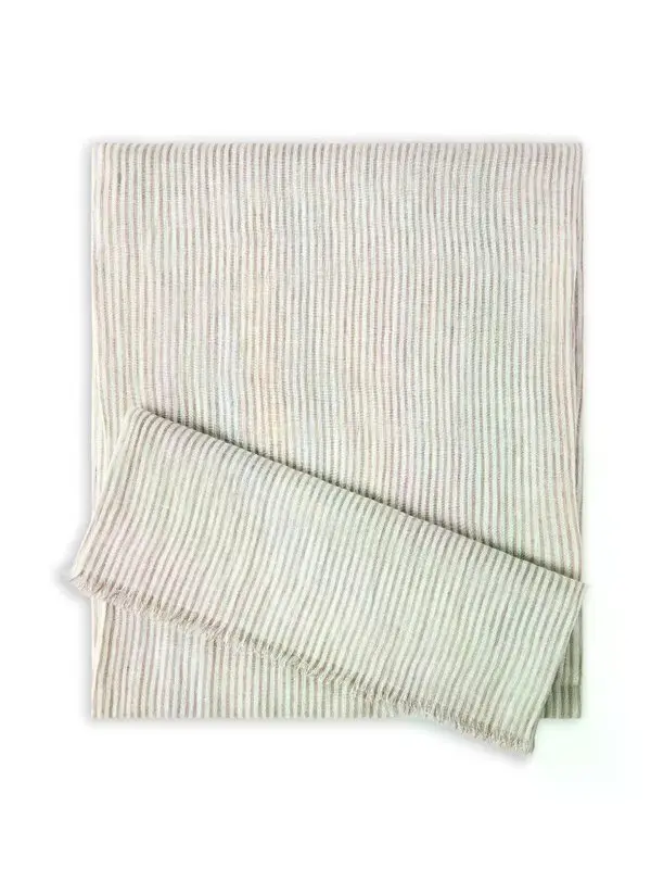 Brunello Cucinelli Sparkling Striped Scarf - Neutrals