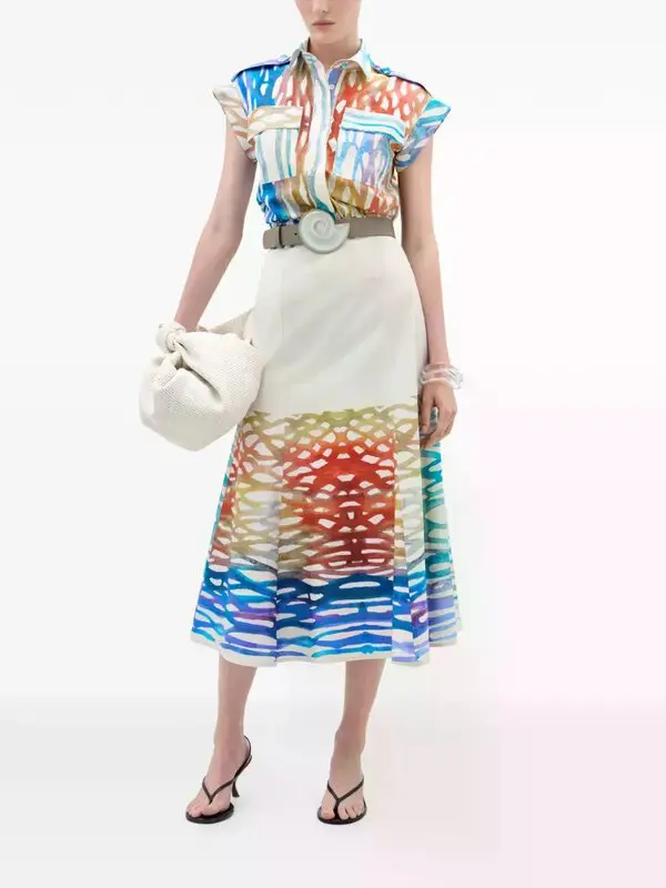 Silvia Tcherassi Graphic Print Blouse