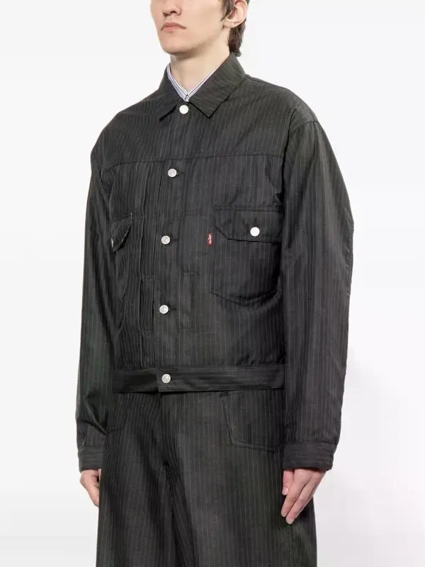 Junya Watanabe X Levi's Pinstripe Shirt Jacket