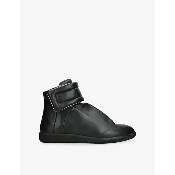 MAISON MARGIELA Future Leather Mid-top Trainers - Black