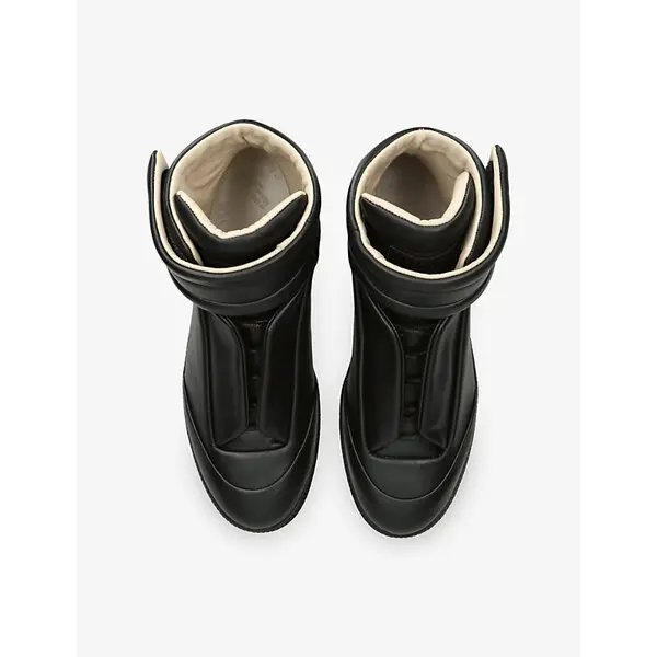 MAISON MARGIELA Future Leather Mid-top Trainers - Black